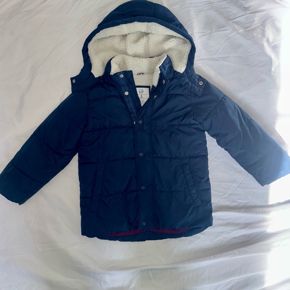 GAP | Jackets & Coats | Gap Navy Blue Coldcontrol Max Puffer Jacket 5t ...